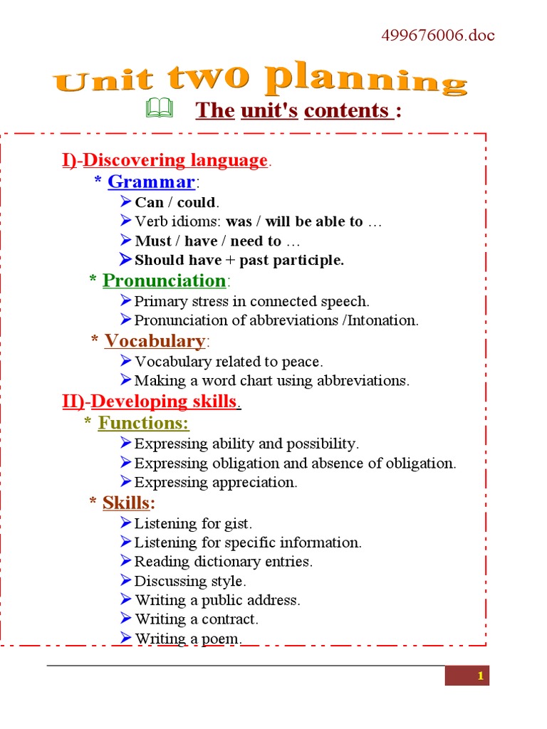 Language Skills for Peace Education | PDF | United Nations ...