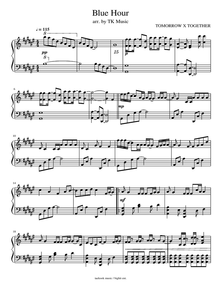 Blue Hour - TXT (투모로우바이투게더) | PDF