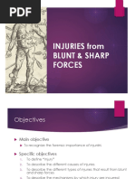 Blunt and Sharp Force Injury Classifications | PDF | Medical ...