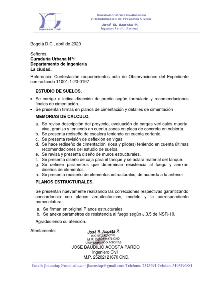 Carta Curaduria | PDF