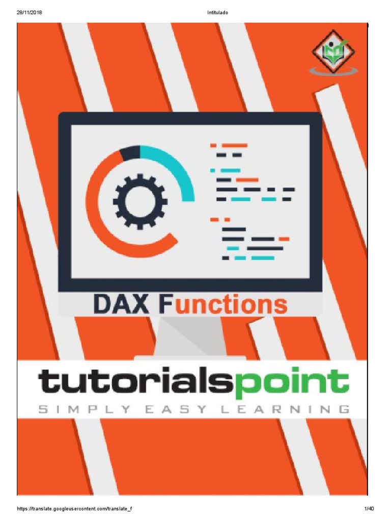Funciones Dax Tutorial PDF | Descargar gratis PDF | Microsoft Excel | Derechos de autor