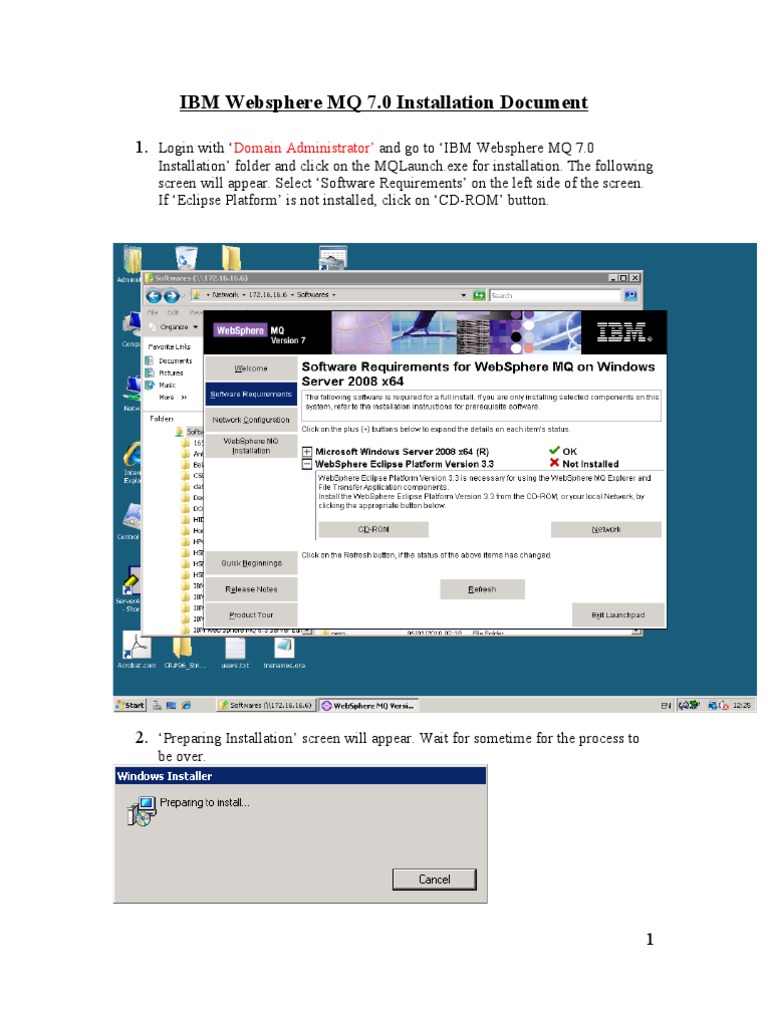 Websphere MQ 7 Installation | PDF | Operating System Families | Areas ...