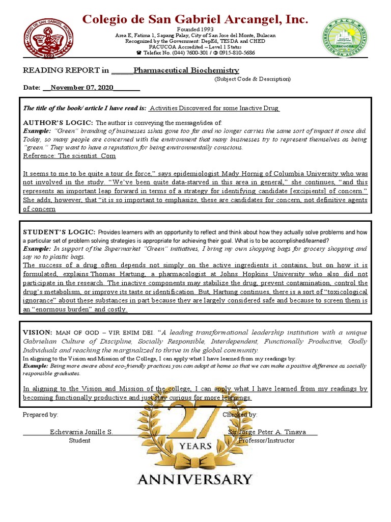 Understanding the Importance of Inactive Drug Components Through ...