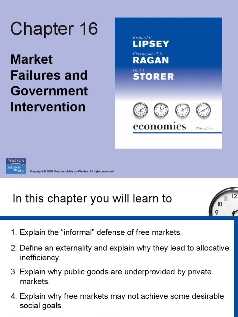 Market Failures and Government Intervention | PDF | Externality | Free ...