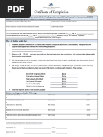 Taking Over Certificate Format | PDF