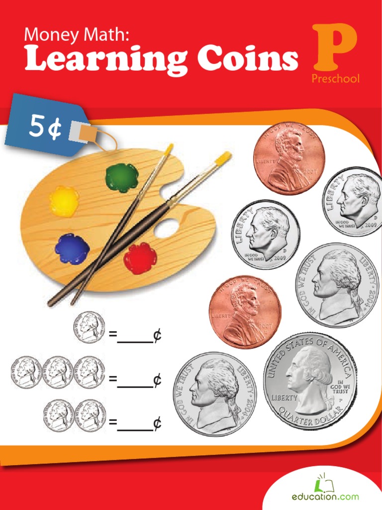 Money Math Learning Coins | PDF | Nickel (United States Coin) | Cent ...