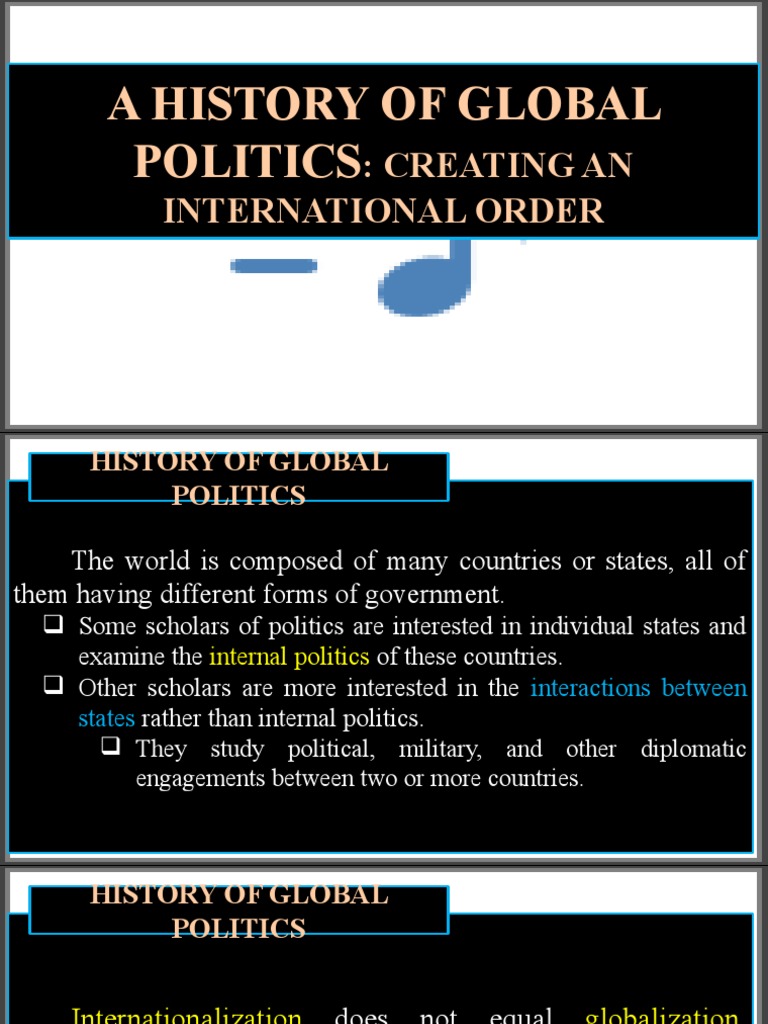 History of Global Politics and Order | PDF | Communist International ...