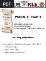 Patients' Rights Charter Guide SA | PDF | Health Care | Informed Consent