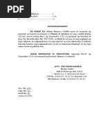 Affidavit (Tagalog) | PDF