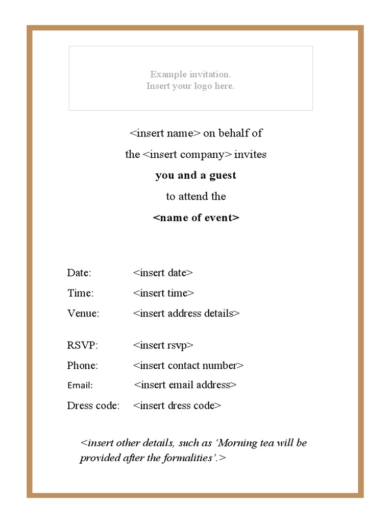 Invitation Template | PDF