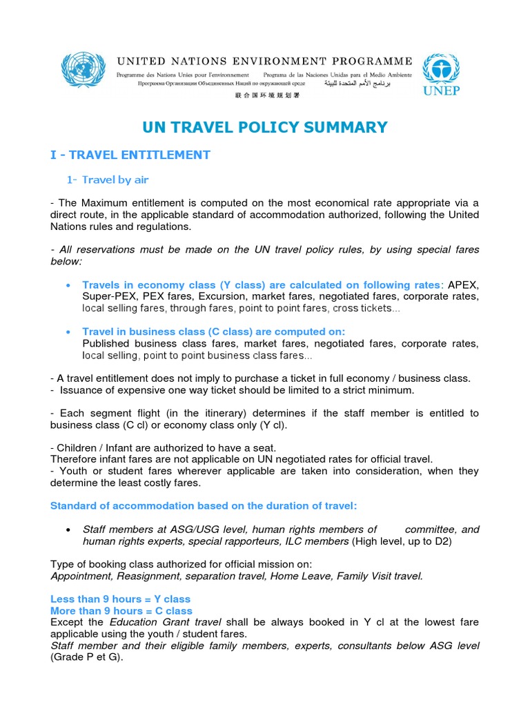 Policy - Travel | PDF | Security Clearance | Business Class