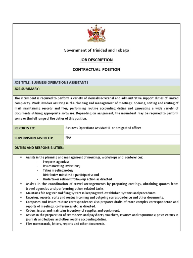 Business Operations Assistant I PDF | PDF | Data | Business