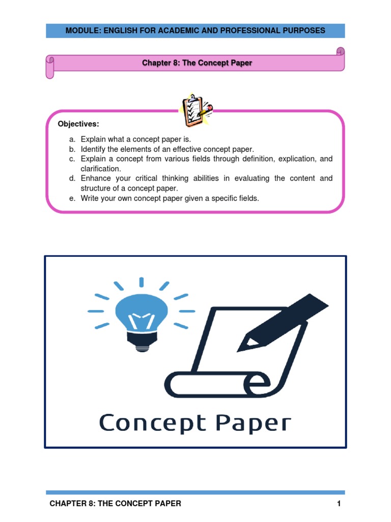 Understanding Concept Papers | PDF | Concept | Critical Thinking
