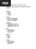 Reading Materials Grade 2 - Filipino | PDF