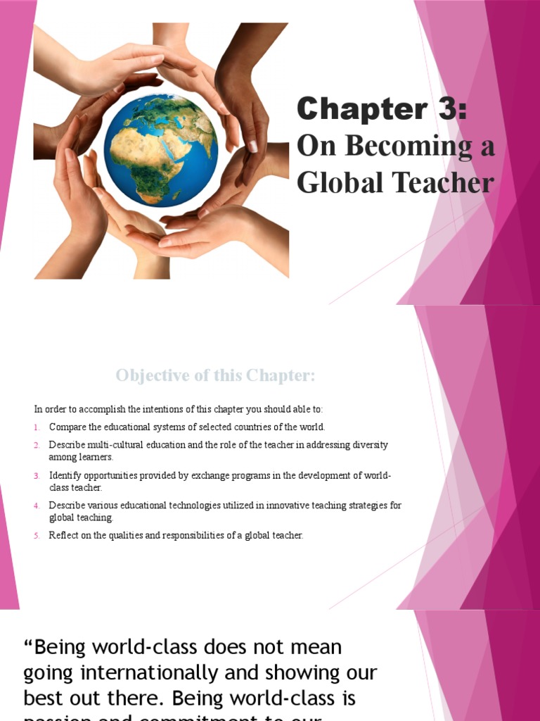 Chapter 3 BECOMING A GLOBAL TEACHER | PDF | Schools | Teachers