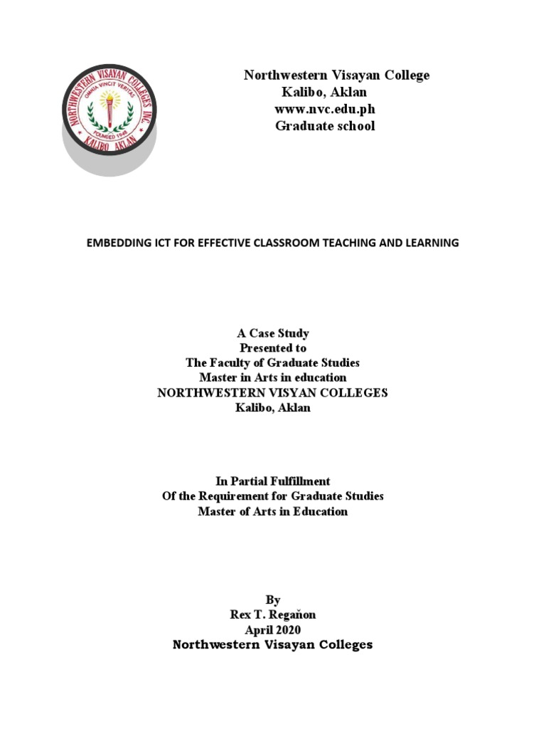 Case Study Ict - Masteral | PDF | Educational Technology | Information ...