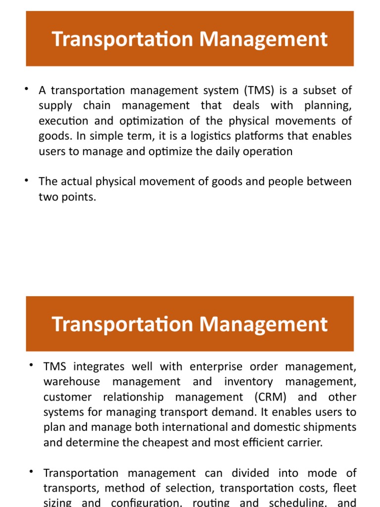 Transportation | PDF | Transport | Inventory