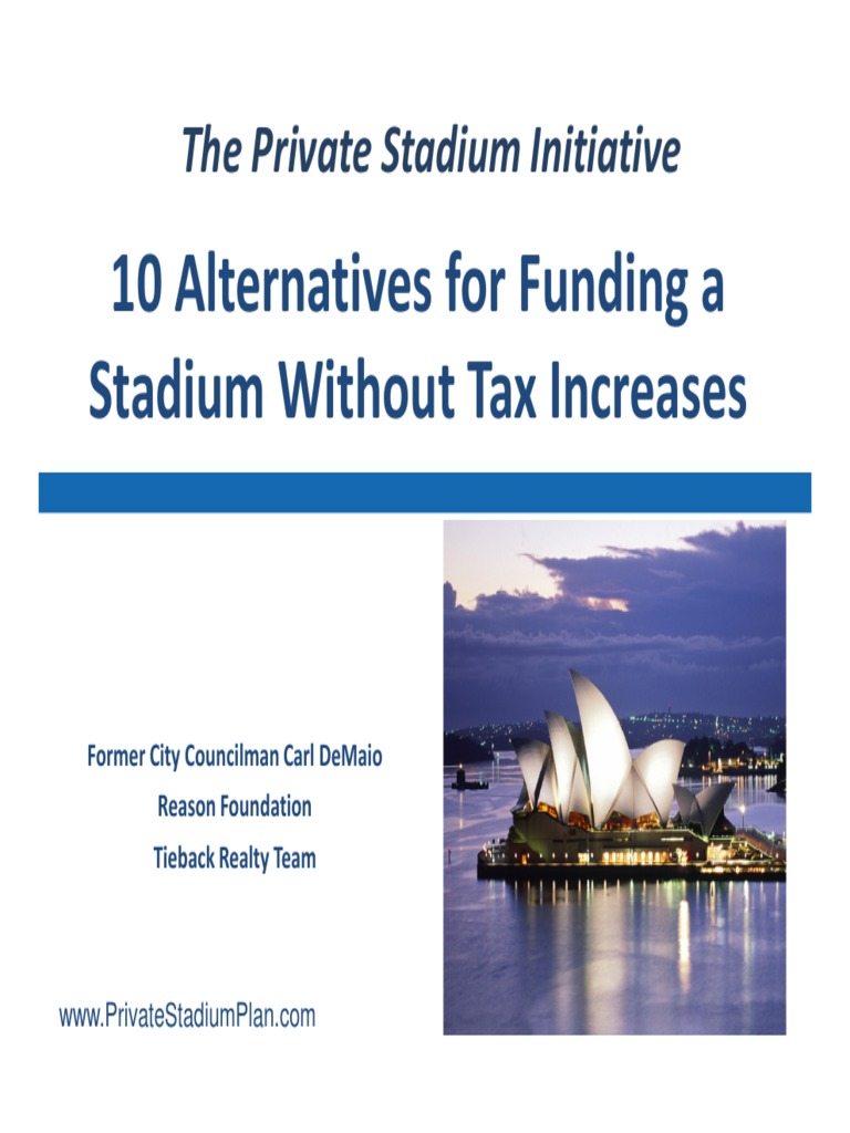 Private Stadium Plan | PDF | Subsidy | Taxes