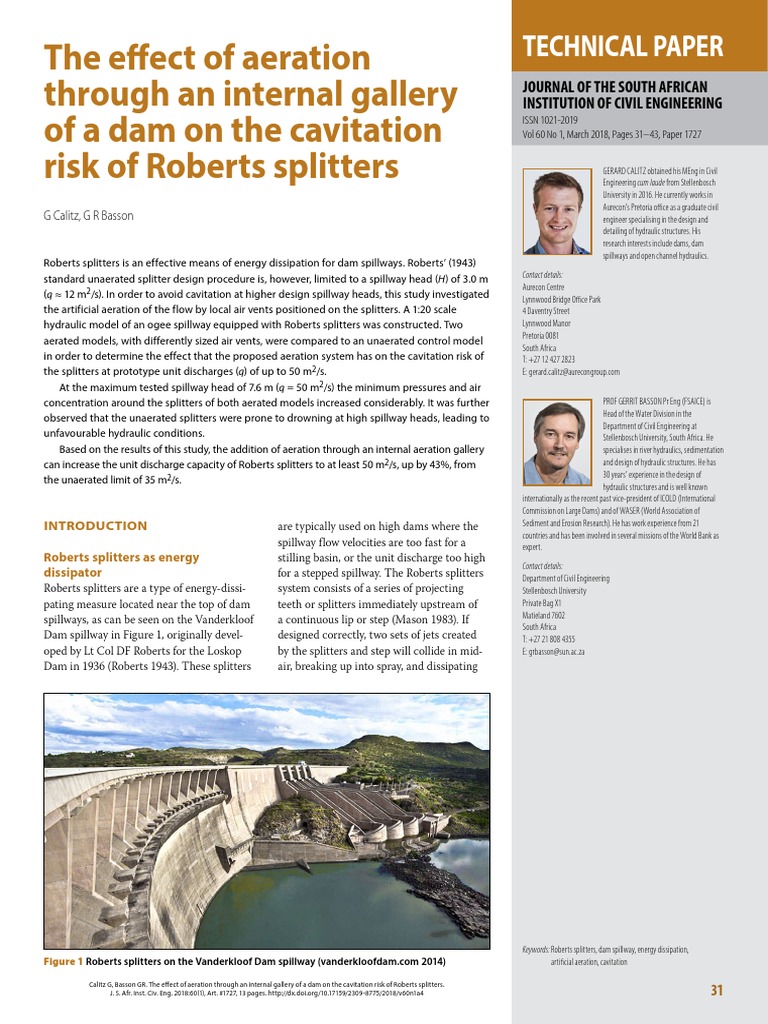 Aerator Gallery Spillway | PDF | Spillway | Dam