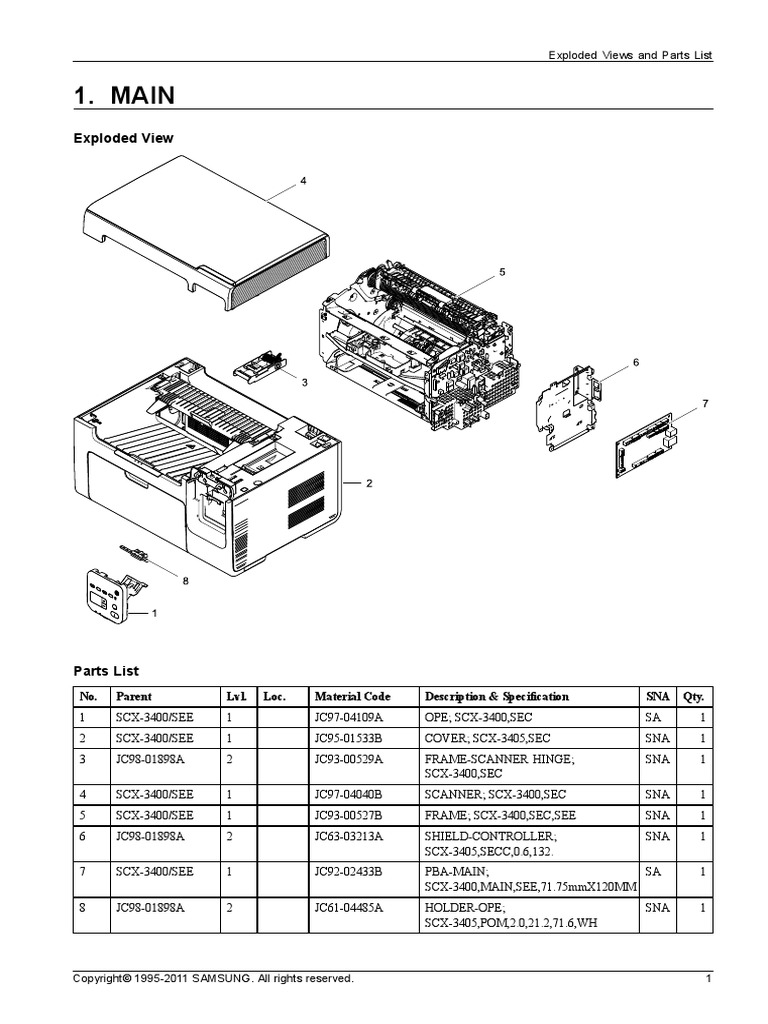 SCX-3400 See | PDF