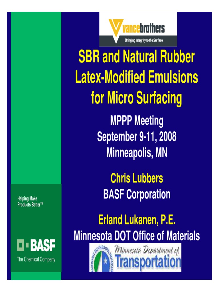 SBR and Natural Rubber Latex | PDF | Polymers | Emulsion