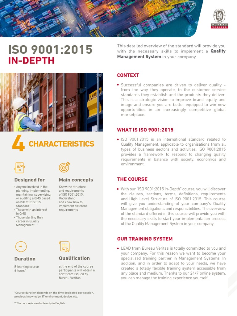 ISO 9001:2015 Training Overview | PDF | Iso 9000 | Quality Management
