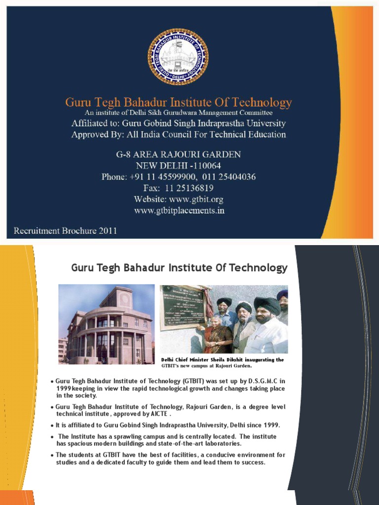 Gtbit Brochure Latest Version Feb 2011 | PDF | Computer Science ...