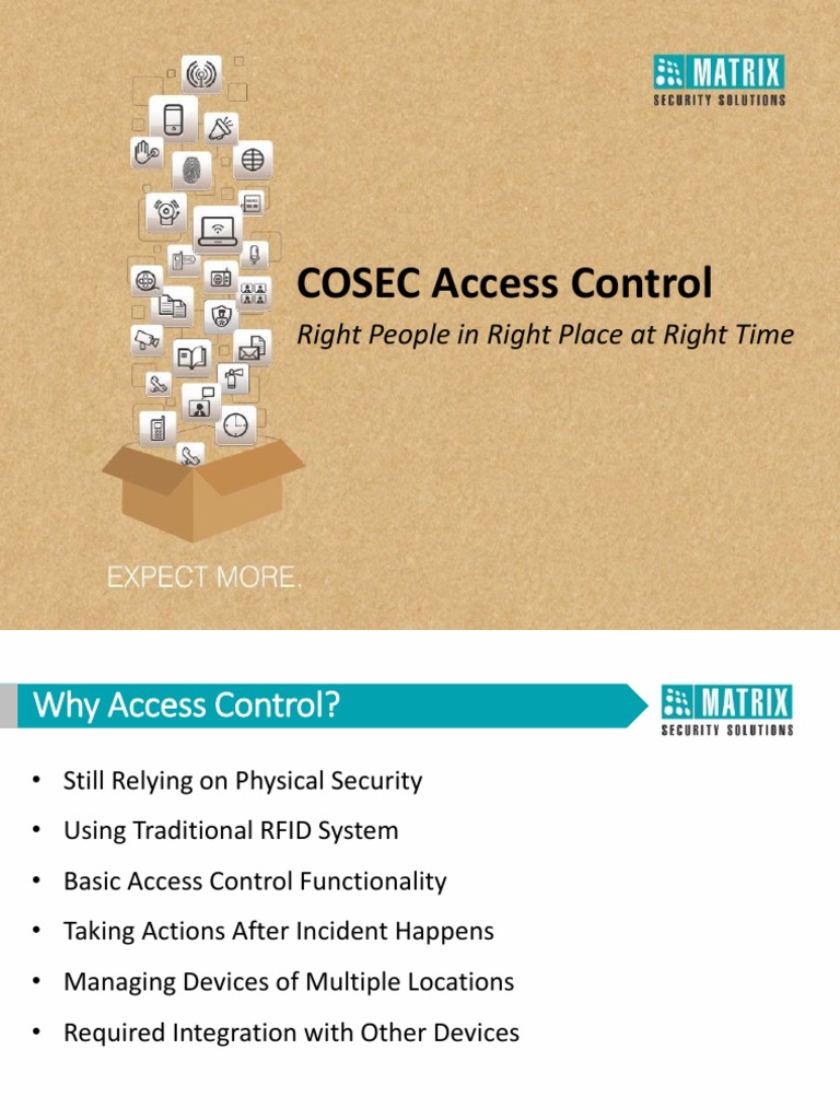 Matrix Presentation COSEC ACM V2R2 | PDF | Access Control | Computer Network
