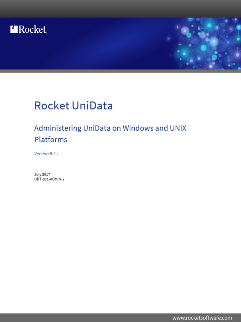 Unidata Adminguide v821 | PDF | Windows Registry | Computer File