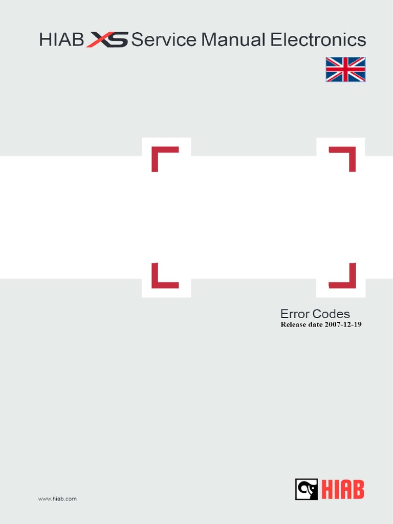 HIAB Service Manual Electronics - Manualzz | PDF