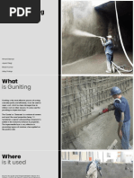 Guniting Concrete Surface | PDF | Concrete | Composite Material