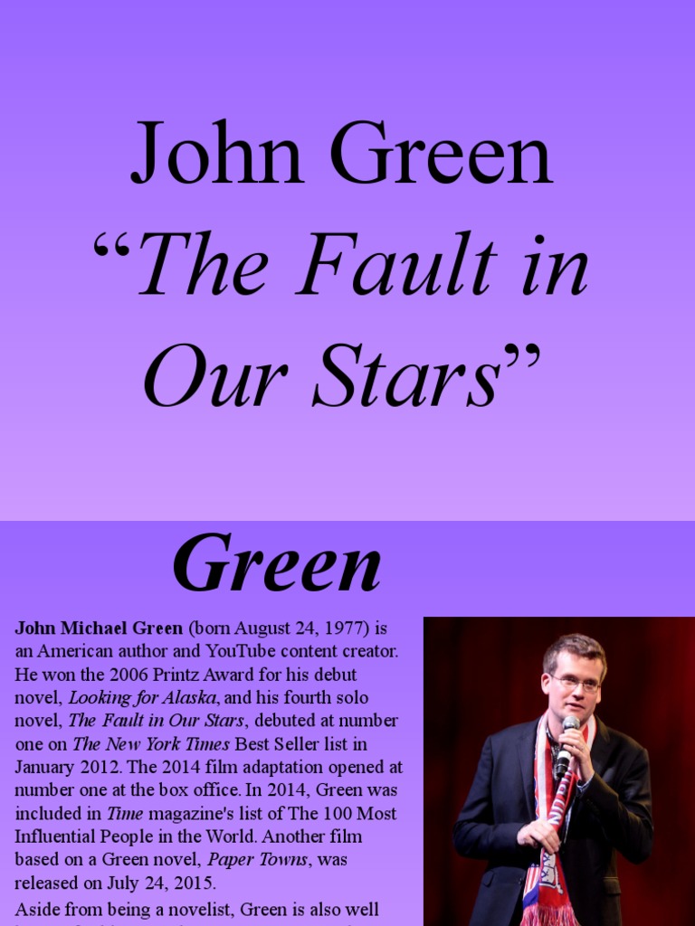 John Green "The Fault In: Our Stars" | PDF