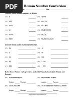 Roman Numerals 1 To 10000 PDF | PDF