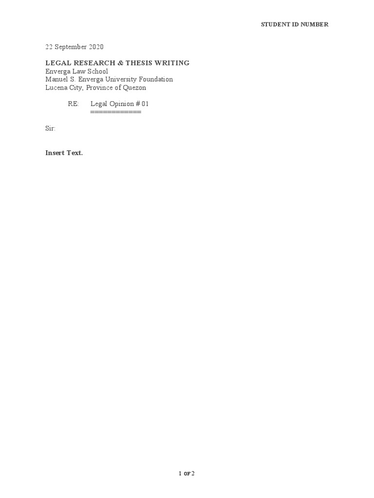 FORMAT Legal Opinion | PDF