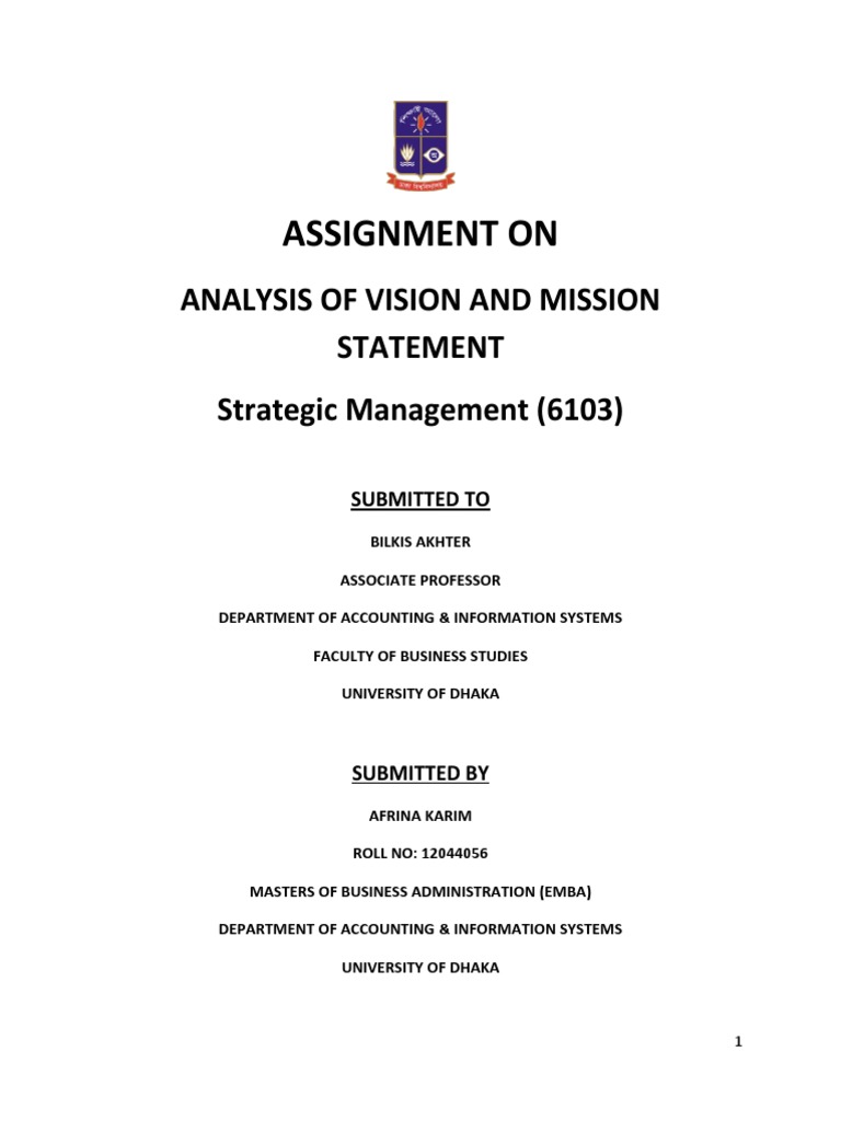 Vision and Mission Statement Analysis | PDF | Nestlé | Sustainability