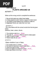 Food We Eat Class 3 EVS Worksheet | PDF | Foods | Vegetables
