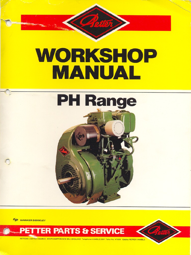 Petter Ph1 - 2 and Phw1-2 Workshop Manual | PDF