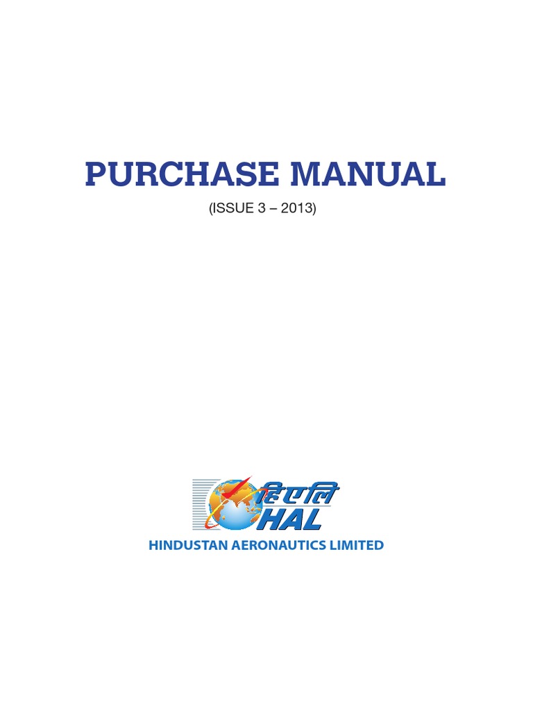 2d. HAL Purchase Manual Booklet - V2g PDF | Download Free PDF ...
