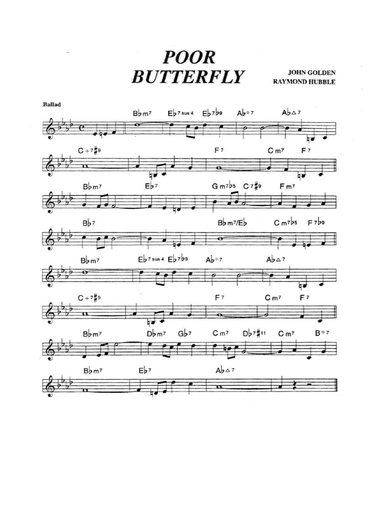 Poor Butterfly | PDF