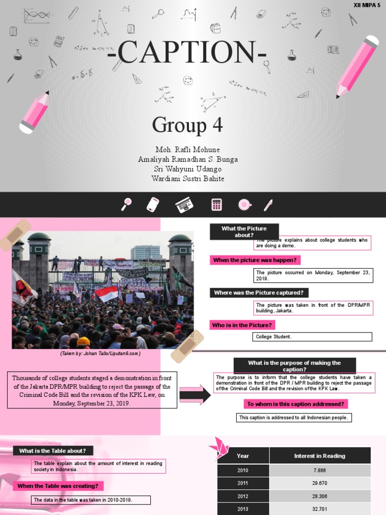 Materi "CAPTION" | PDF | Indonesia | Social Media