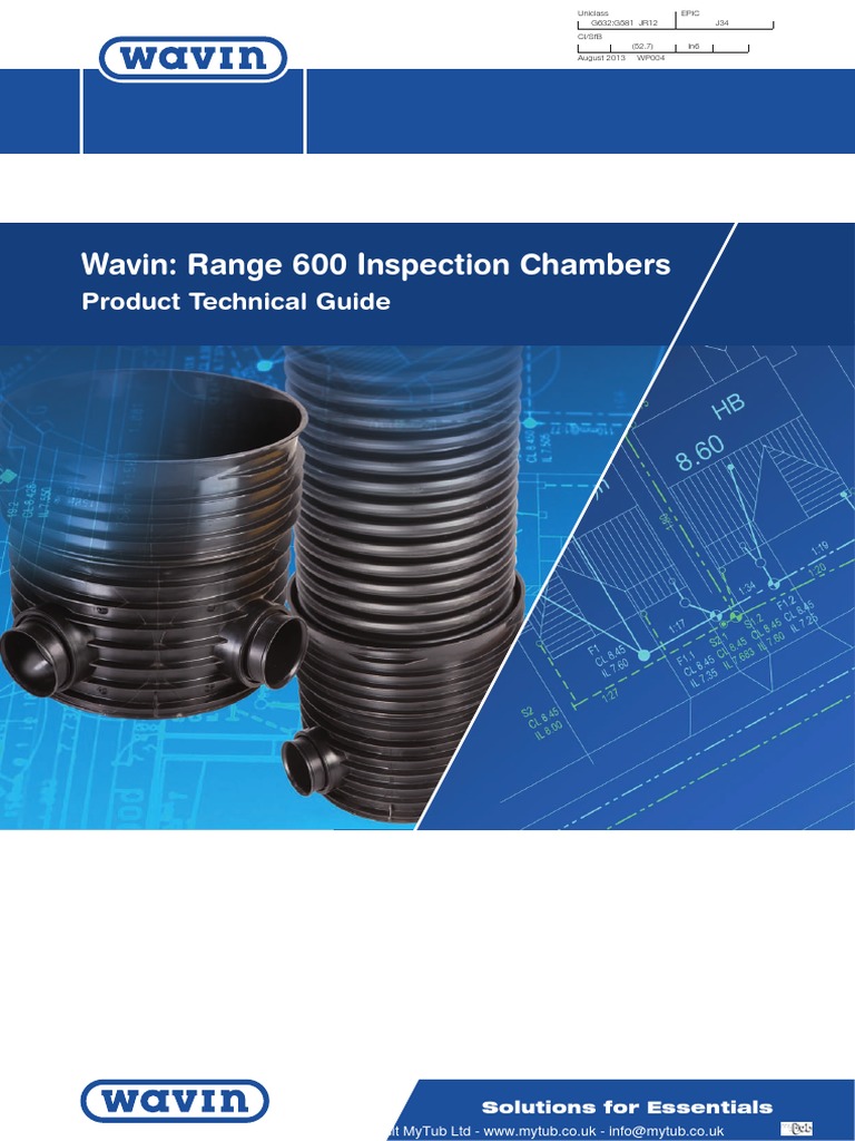 Wavin: Range 600 Inspection Chambers: Product Technical Guide | PDF ...