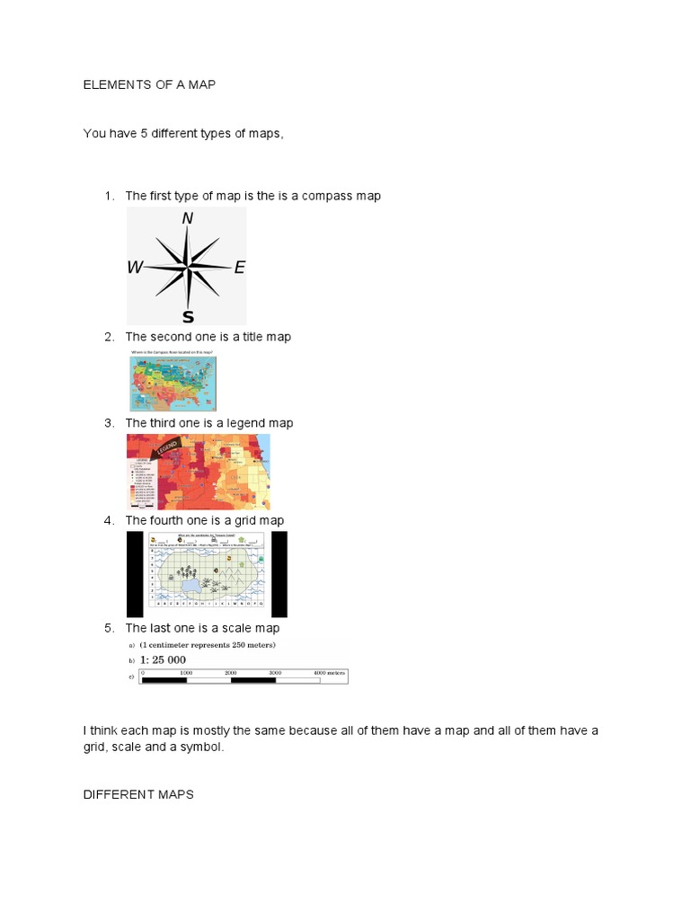 Elements of A Map PDF | PDF