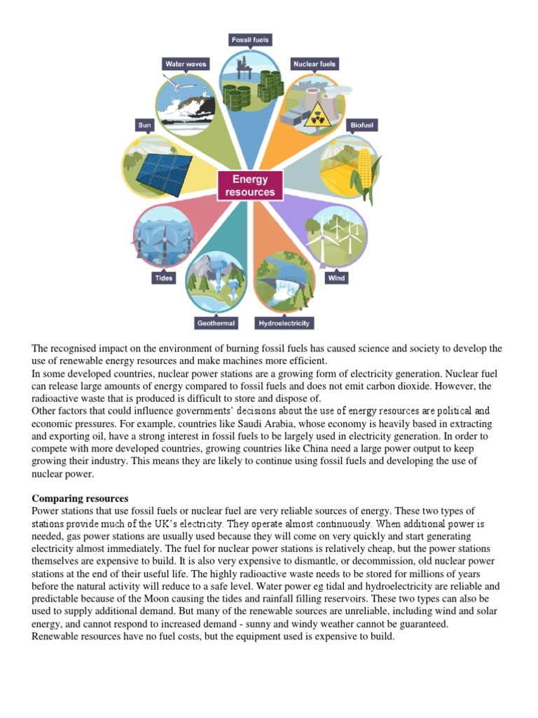 Energy Resources | PDF | Fuels | Renewable Energy