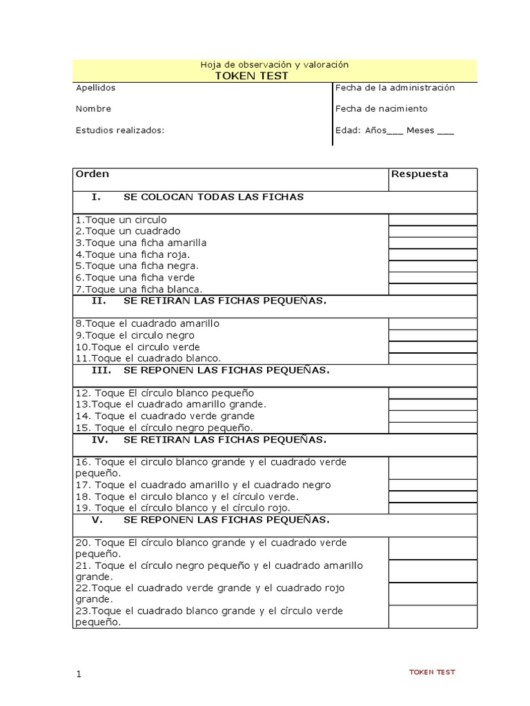 Token Test PDF | PDF