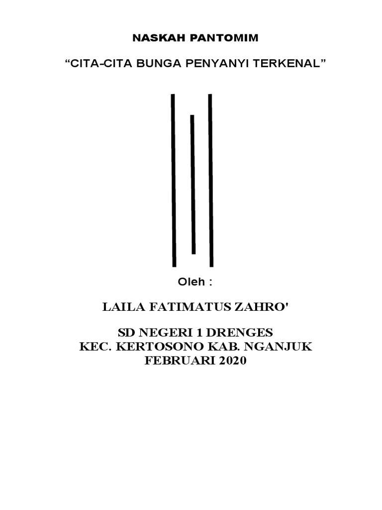 NASKAH PANTOMIM Cita-Cita | PDF