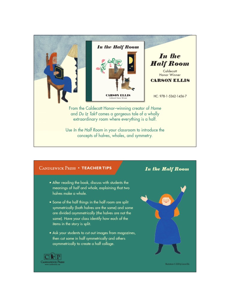 In The Half Room by Carson Ellis Teacher Tip Card | PDF