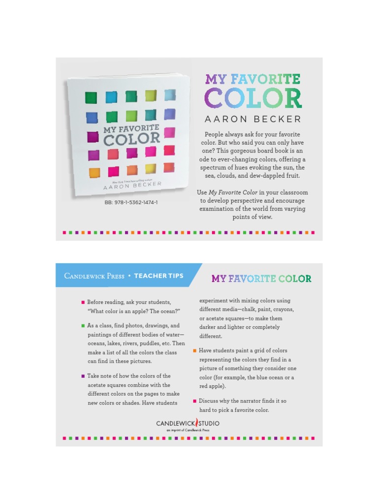 Exploring Colors in My Favorite Color | PDF