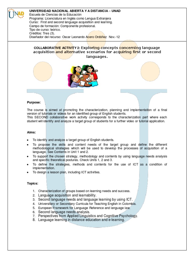 Guia Collaborative Task 2 | PDF | Educational Technology | Lesson Plan
