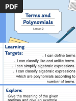 Adding and Subtracting Monomials | PDF | Arithmetic | Abstract Algebra