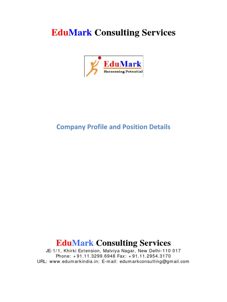 EduMark Company Profile | PDF | Vocational Education | Diploma